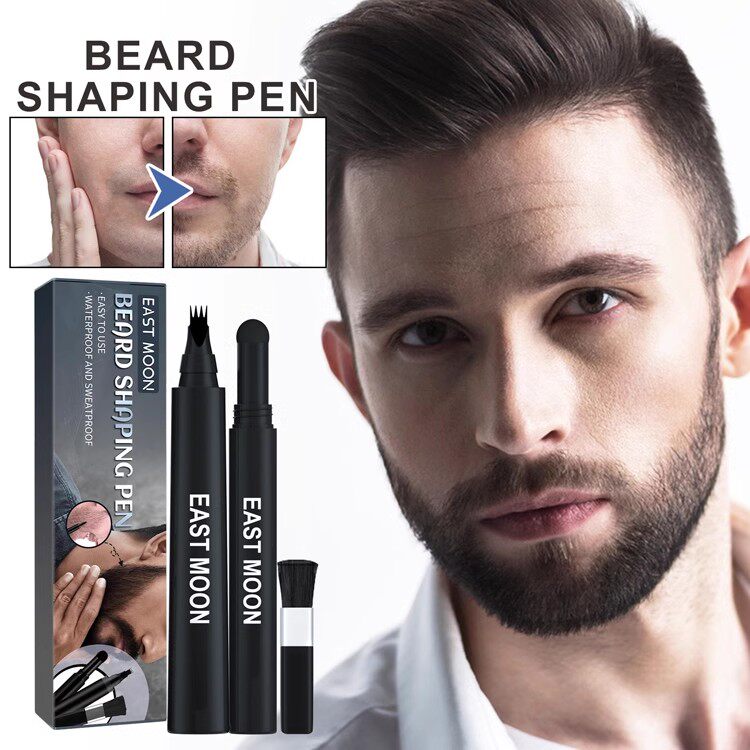 Easy-to-use men's makeup black eyebrow pencil & beard filler: say ...