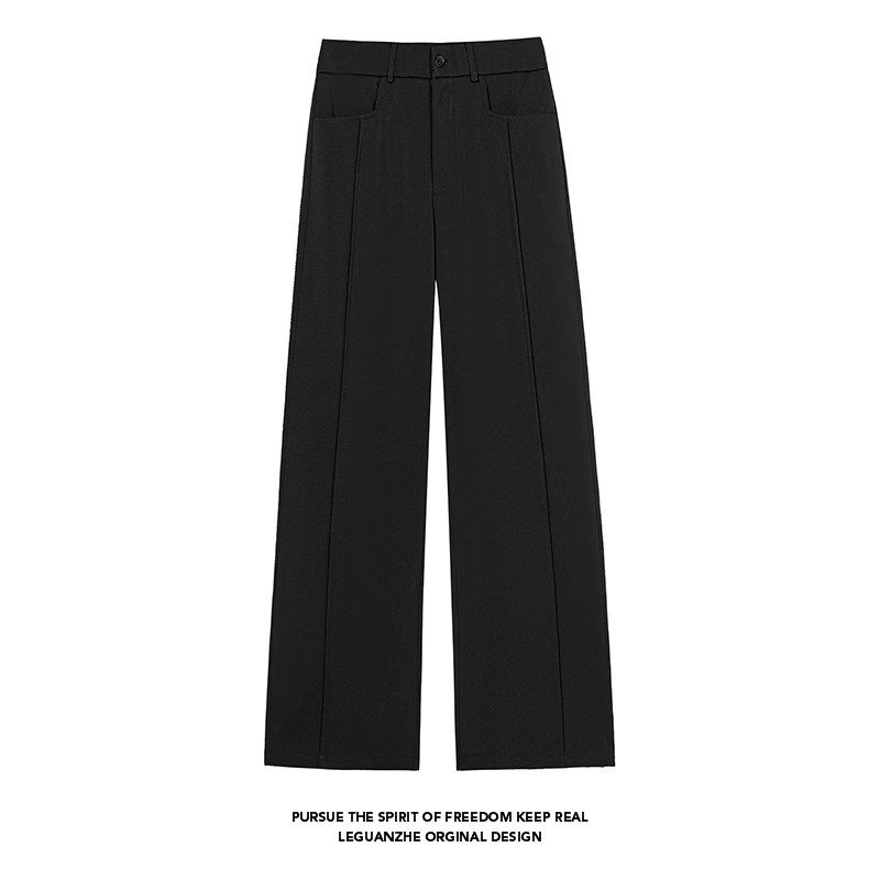 复古温柔宝藏：HK25755 ONLY BLUE潮美式A字阔腿西裤_裤子_淘宝服装网