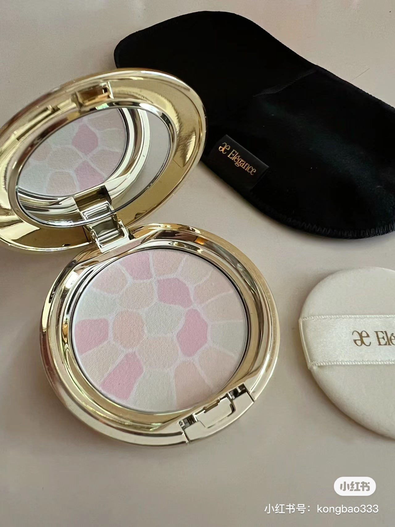 Elegance奥尔滨E大饼家庭装27g+便携装8.8g粉饼控油：贵妇级定妆神器！干皮油皮都尖叫的底妆王炸组合！-粉饼-淘宝好物网