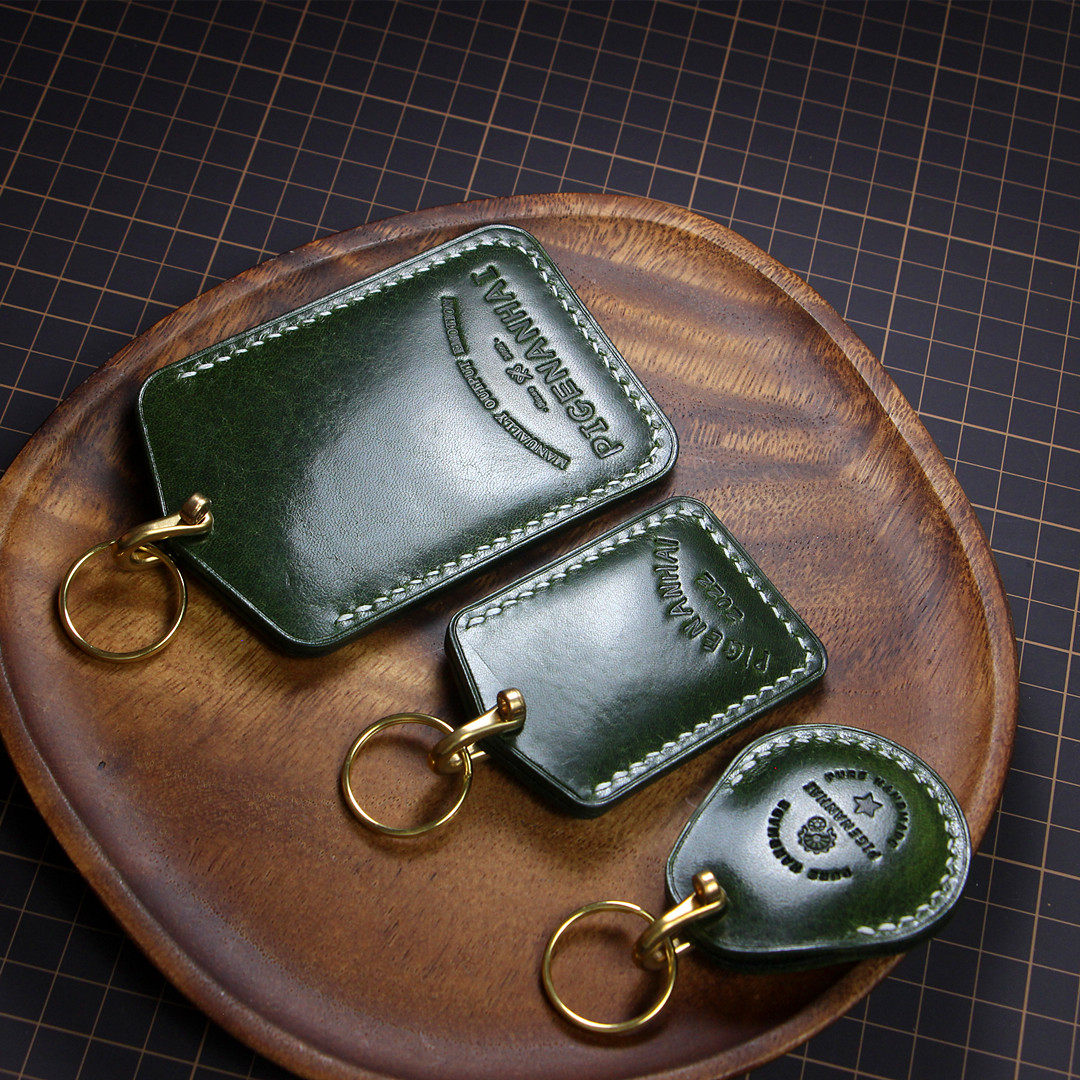 Access card holder, genuine leather, available in multiple sizes, with ...