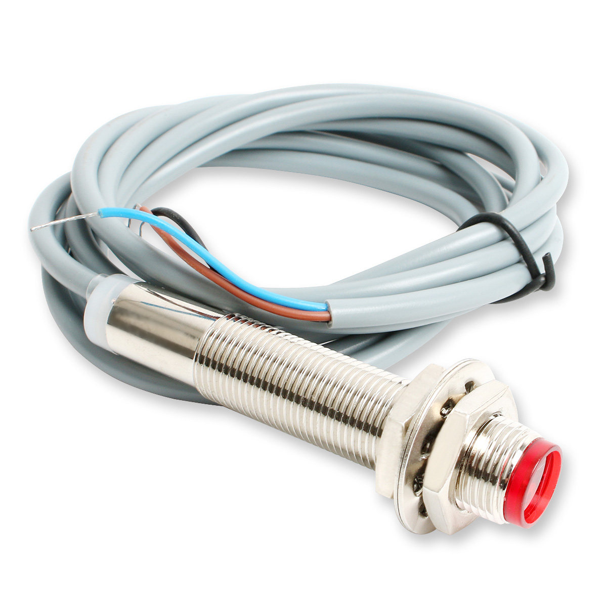 M12 laser diffuse reflection photoelectric switch visible light sensor ...