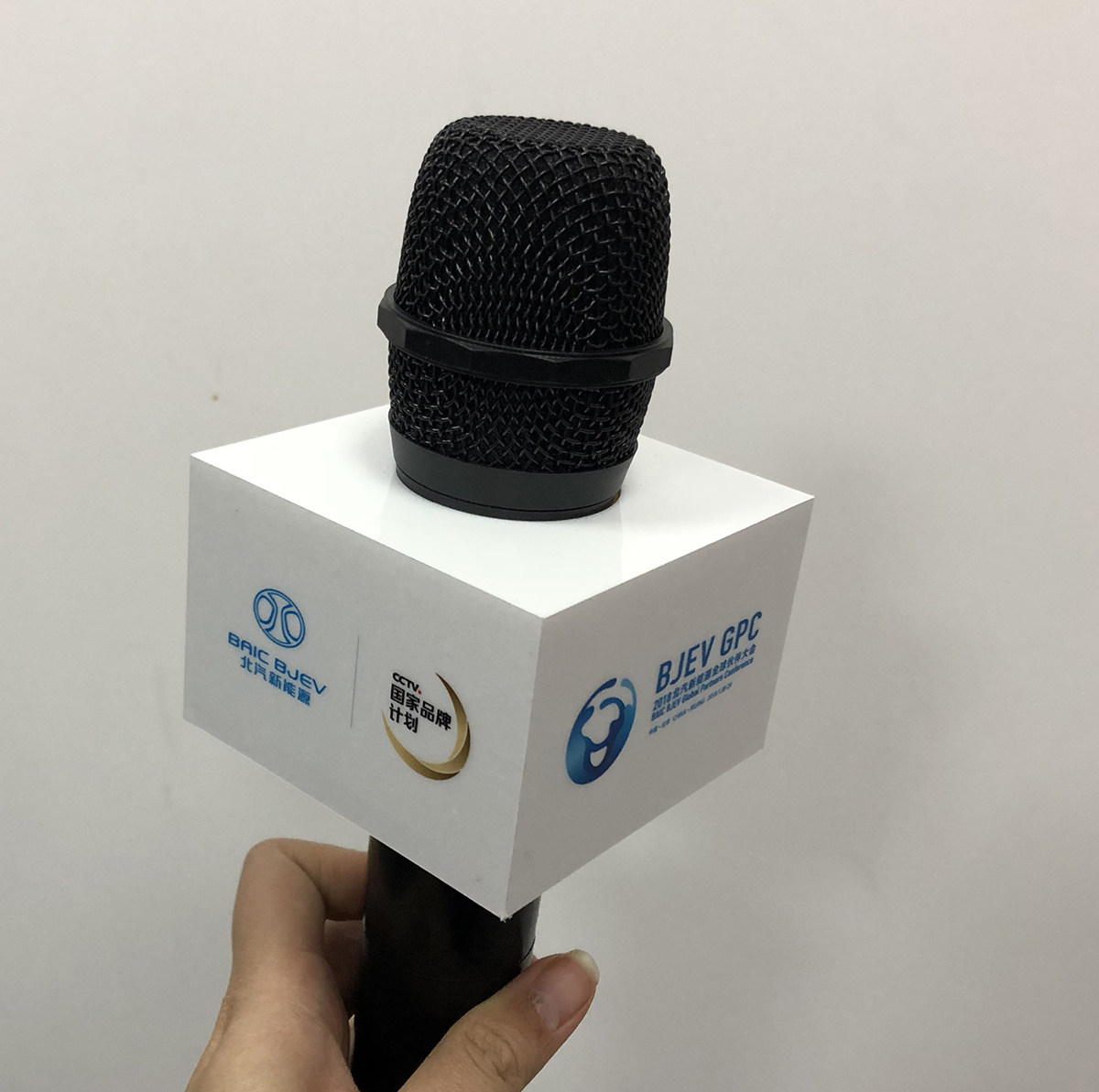 [USD 6.73] LOGO customized desktop microphone set media interview LOGO ...