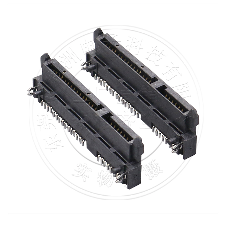 电子工程师必看！SATA7+15P母座连接器的秘密，鱼叉定位脚+卧式SMT贴片设计太香了！🔥_连接器_淘宝数码网