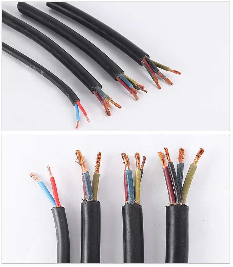 YC橡胶电线电缆2芯3芯4芯5芯1.5 2.5 4 6平方橡套软电缆线-阿里巴巴