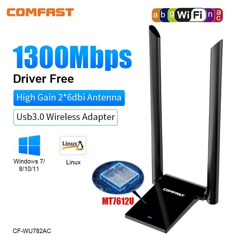 1300-1900Mbps WiFi Adapter Usb 3.0 Para Pc MT7612U/RTL8814AU：告别卡顿，畅享极速 ...
