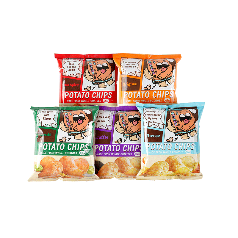 马来西亚进口CHIPS BOY薯袋仔原切薯片芥末黑松露原味解馋小零食
