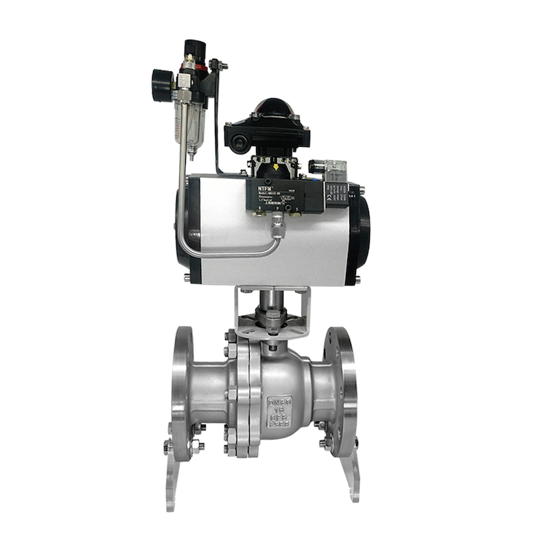 [USD 92.32] Q641F-16P pneumatic stainless steel cast steel flange valve GT steam pneumatic cut ...