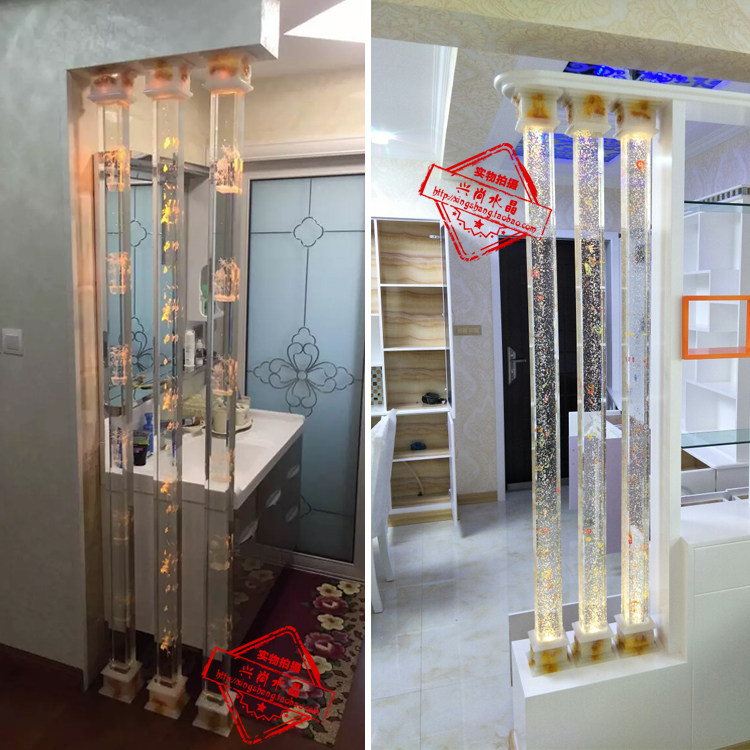 Glass column Crystal column decorative column lamp column fine grinding ...