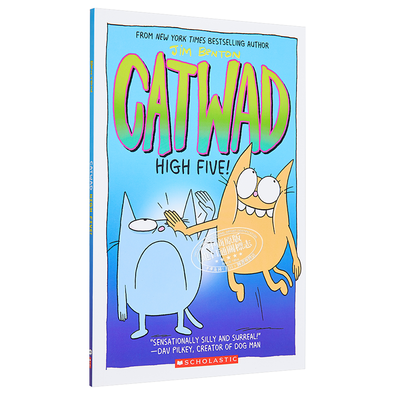鬼马喜猫5 Catwad 5 High Five 学乐桥梁漫画图像小说 英文原版 Jim Benton 儿童趣味漫画读本 幽默搞笑 8-12岁 ...