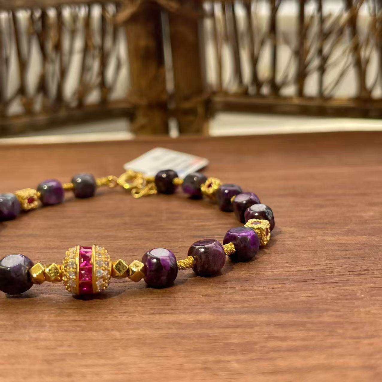 舒俱来泥地皇家紫魔方手链/s925/16cm（照夜）AZB6334：紫气东来，魅力非凡！-手饰-淘宝好物网