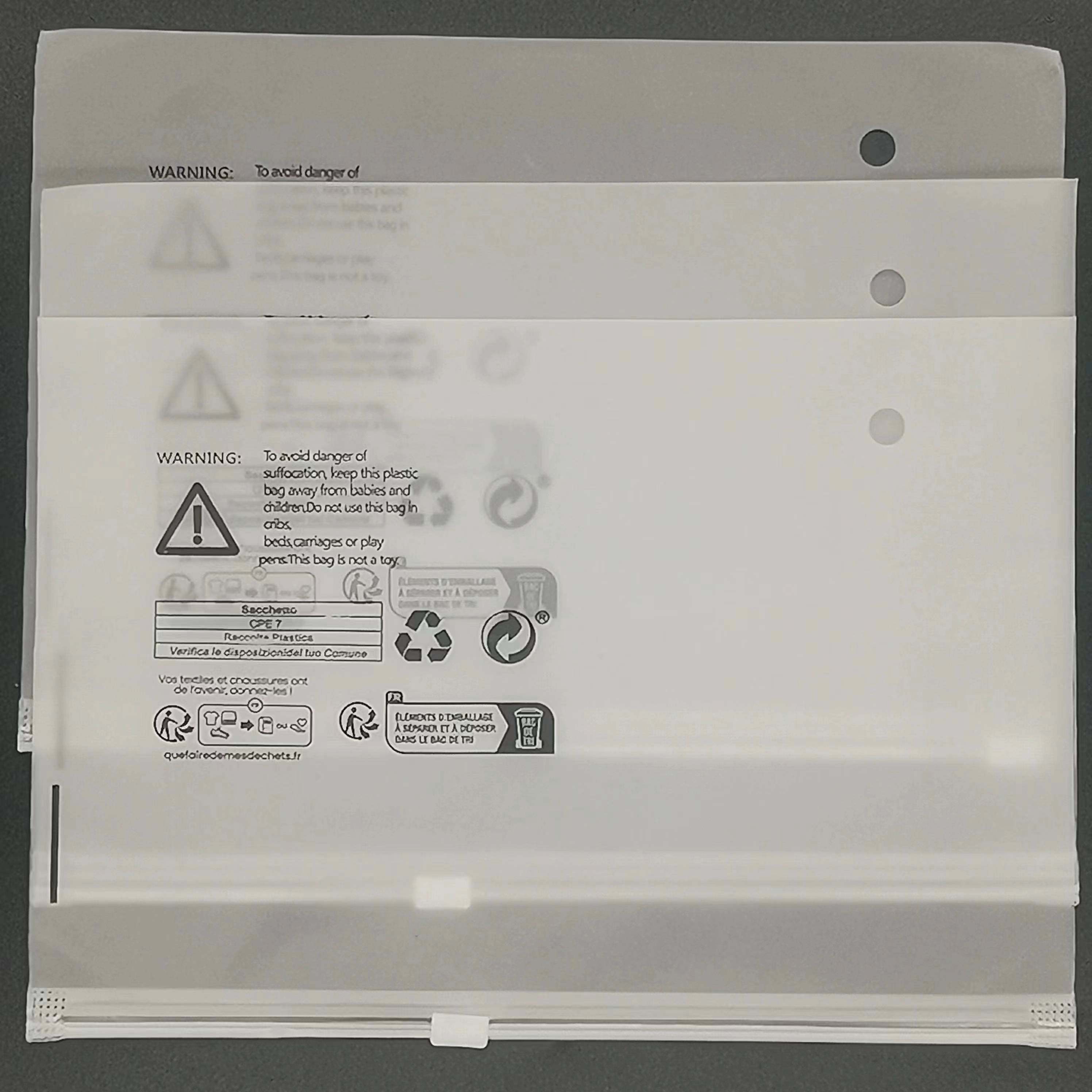 Temu警示语拉链袋上的法国Triman徽标有什么含义？-塑料服装袋-淘宝好物网