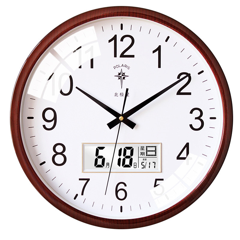 Polaris living room perpetual calendar silent watch Japanese Li Sheng ...