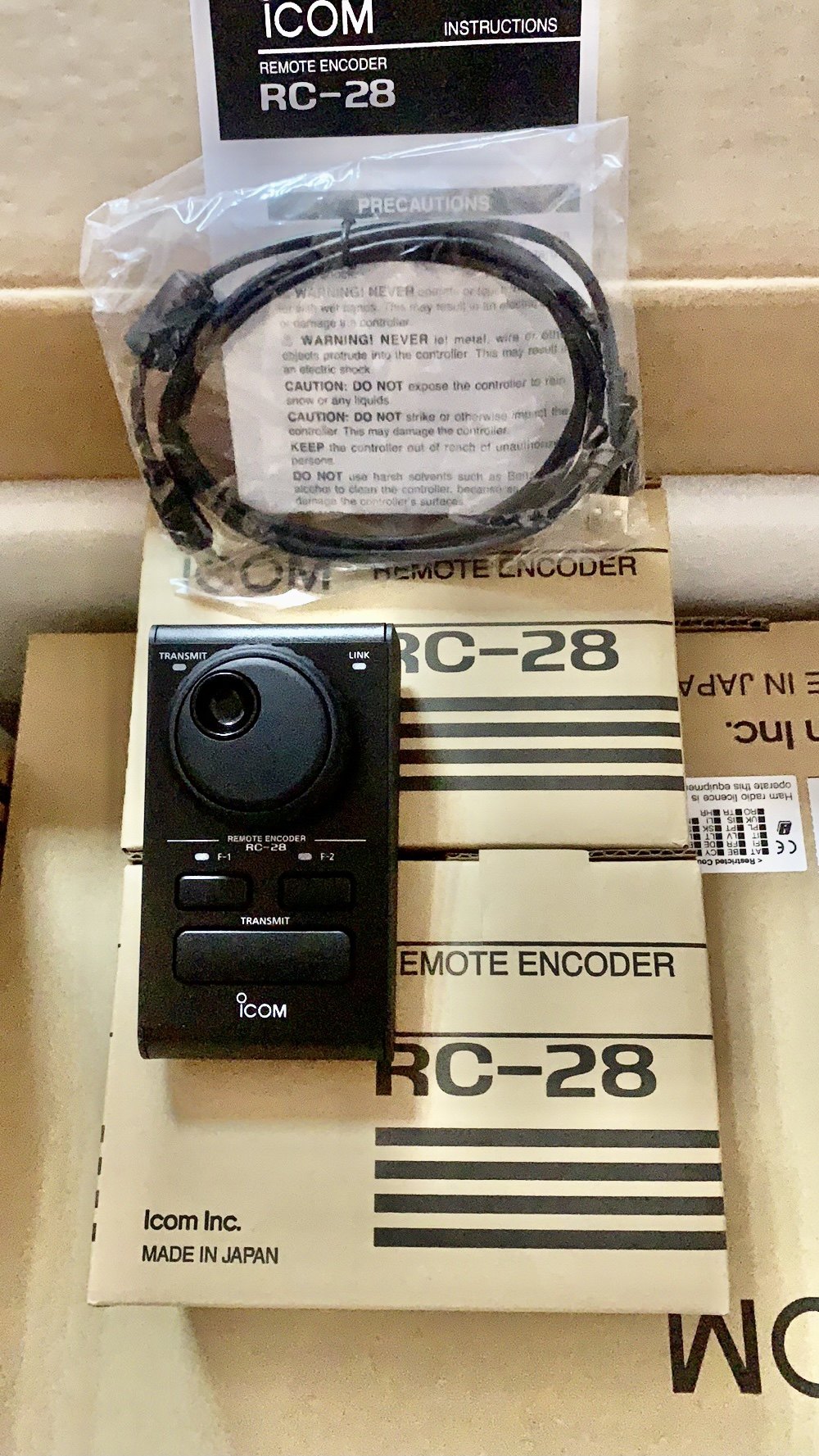 ICOM艾可幕RC-28短波电台控制器实测｜远程操控新玩法，RC-28+RS-BA1波轮党必看！-对讲机配件-淘宝好物网