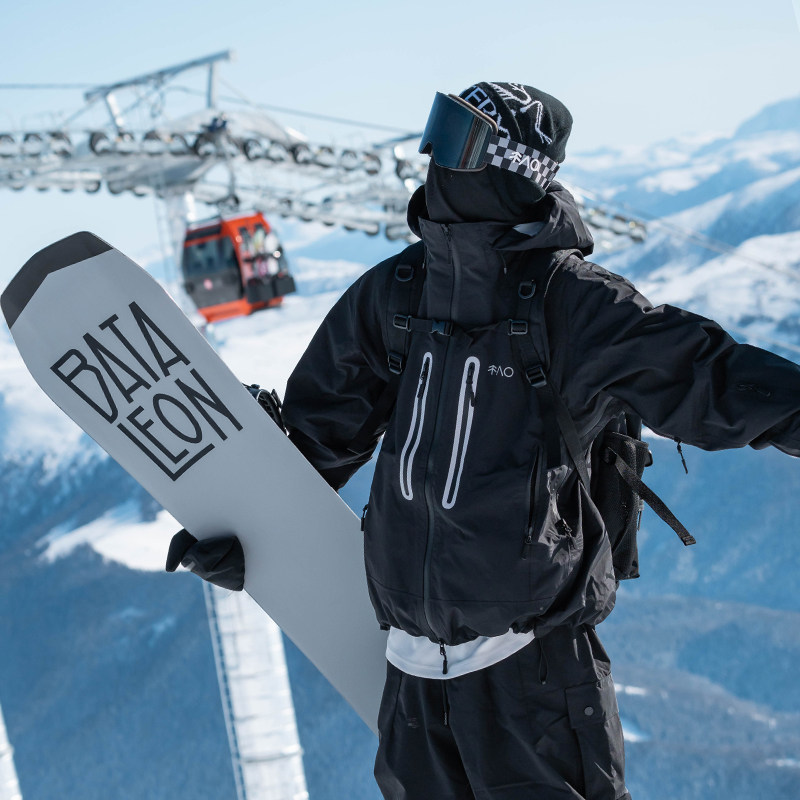Snow black 3l hard shell ski jacket: the ultimate choice for winter ...