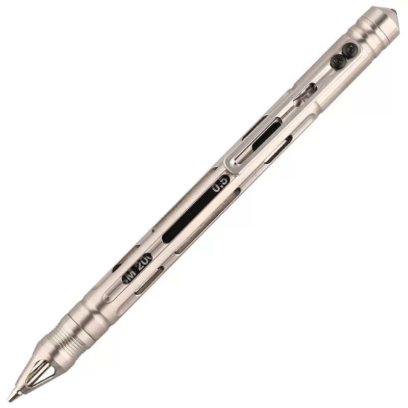Titanium alloy automatic signature pen Multifunctional tactical pen ...
