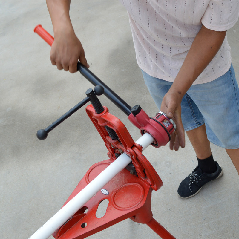 Manual threading machine jiao ban galvanized pipe tapping machine tap ...