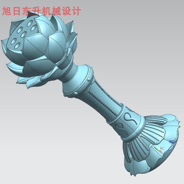 UG MC 宝莲灯模型图档STP STL格式CNC数控四五轴多轴加工模型