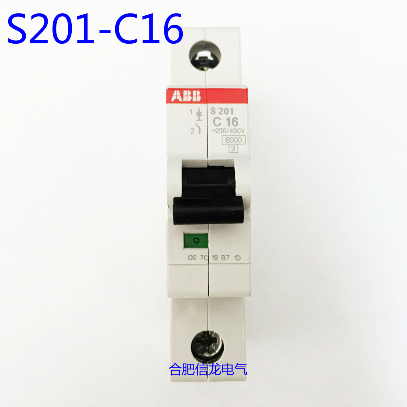 Original ABB miniature circuit breaker unipolar type C air switch S201-C10 C16 C20 1P spot