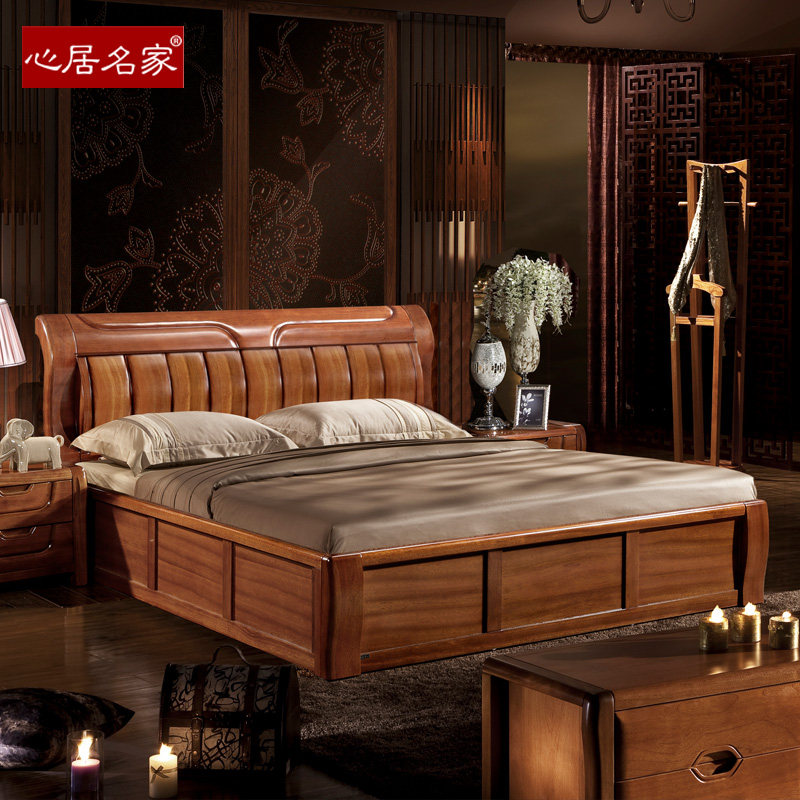 Купить Кровать из массива дерева Сердца людей, известных твердой ...