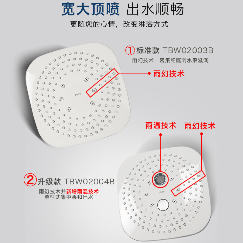 TOTO buried wall shower TBG04304 TBW02004 02003B Concealed shower ...