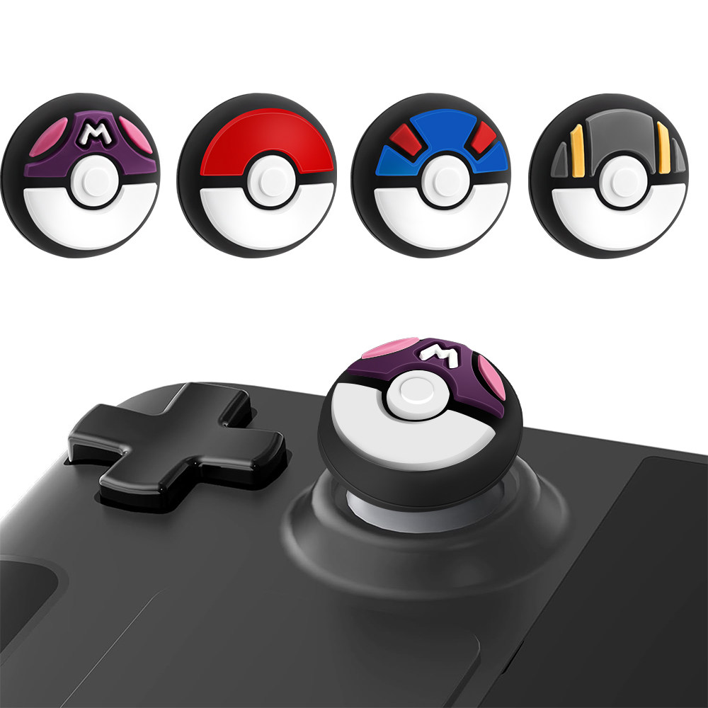 Steam deck joystick caps: a must-have! poké ball joystick grips + riser ...