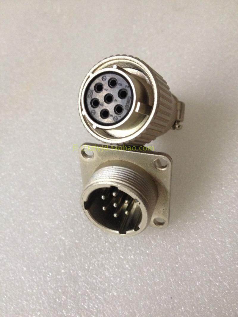 Disassembled second-hand Japanese HRS Hirose 016007 7-pin aviation plug ...