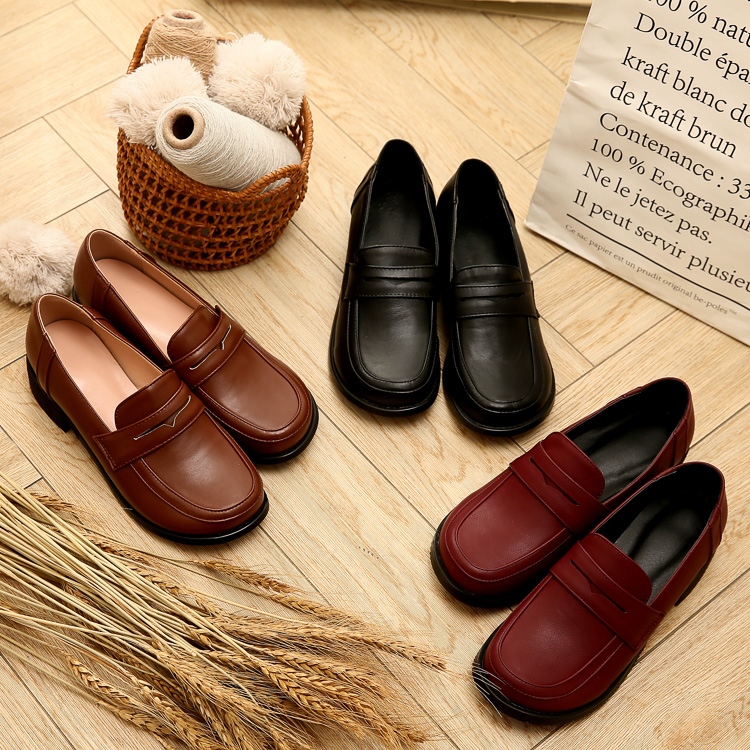 男女制服鞋日系學生校服外貿大尺碼JK鞋cosplay女裝cos小皮鞋50碼-Taobao