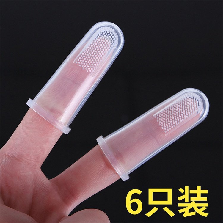 Dog finger cot silicone toothbrush, special tooth brushing handy gadget ...