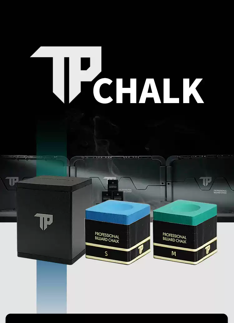 TP7500职业版巧克粉中八小头大头杆专用无尘台球枪粉 7500云雾灰与PRO+蓝色H皮头专用粉