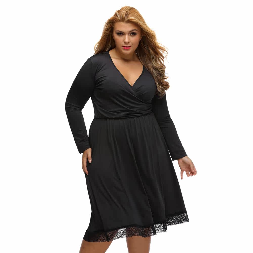 Купить Женское платье Ди Рамон Европа и Америка большие размер женщины ...