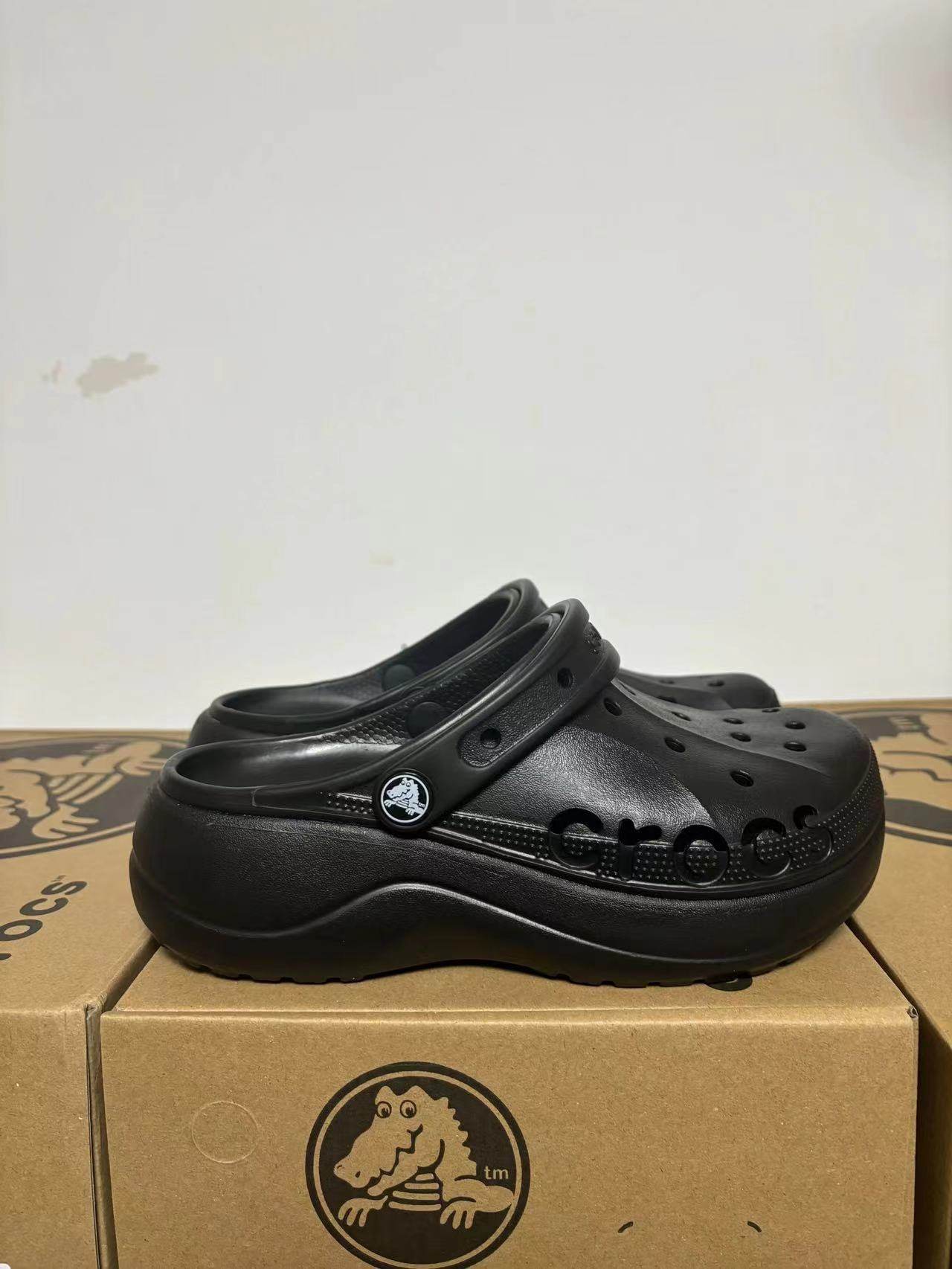 Crocs Calochi 2024 Summer New Cloud Cave Shoes Women's Increased Thick ...