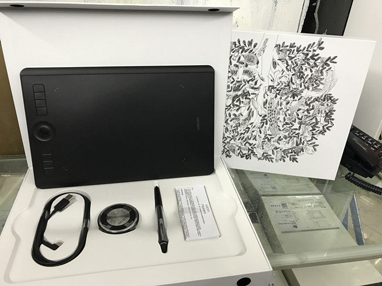 Wacom digital board PTH-860 shadow extension 5 hand-painted board ...