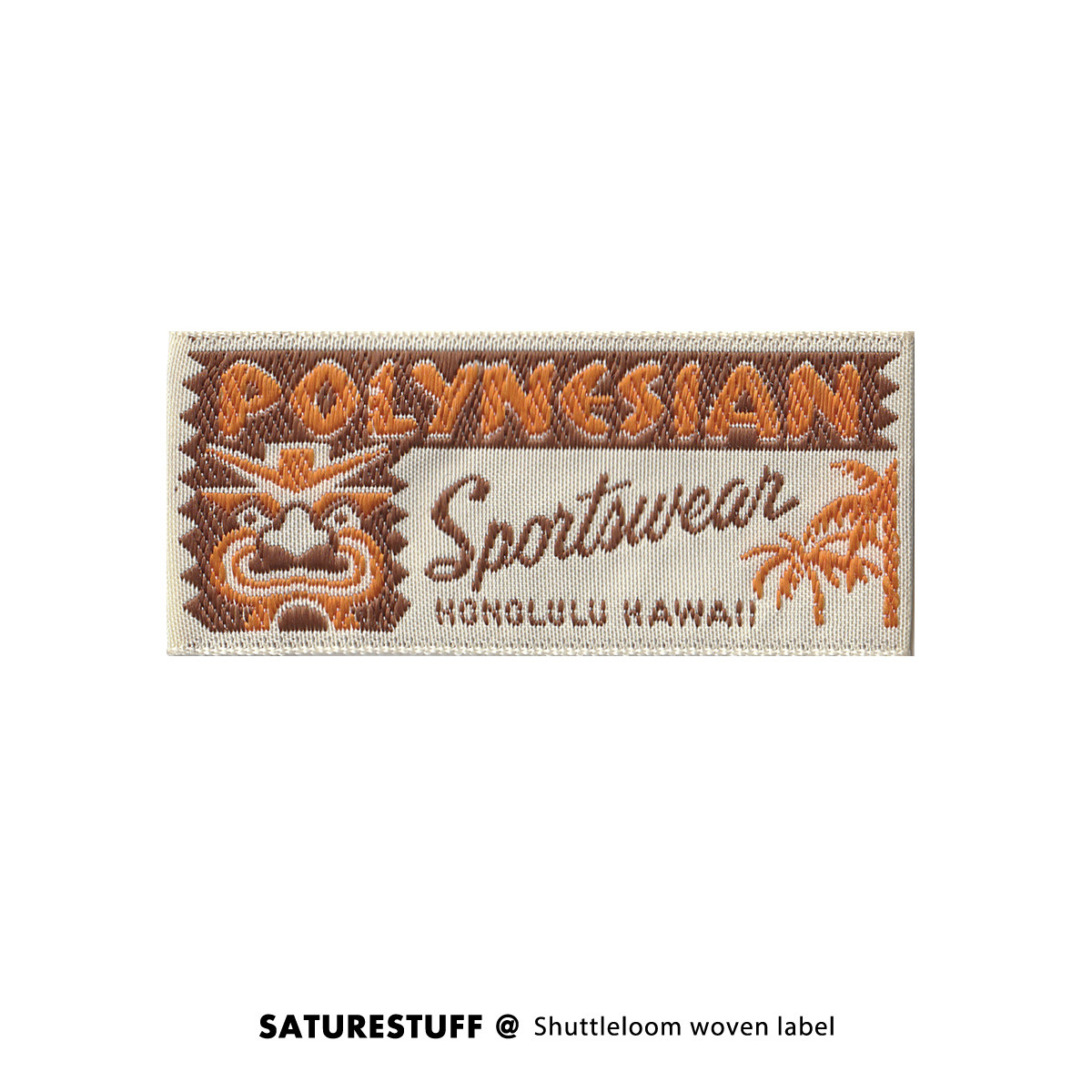 夏威夷风格SHUTTLE LOOM WOVEN LABEL 主标，美品商标，让你的衣服瞬间时尚升级！-印唛-淘宝好物网