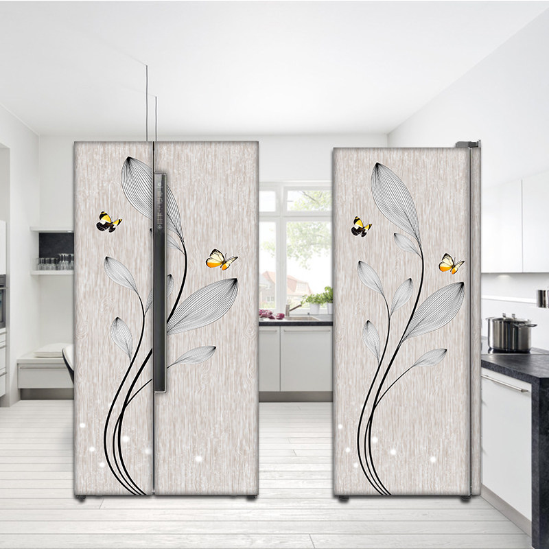 Refrigerator sticker decorative sticker waterproof film refrigerator ...