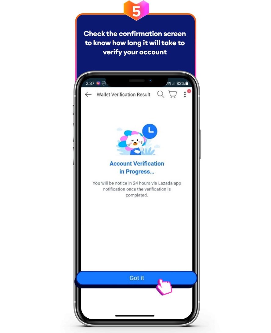 How do I do basic verification of my Lazada Wallet Account? | Lazada