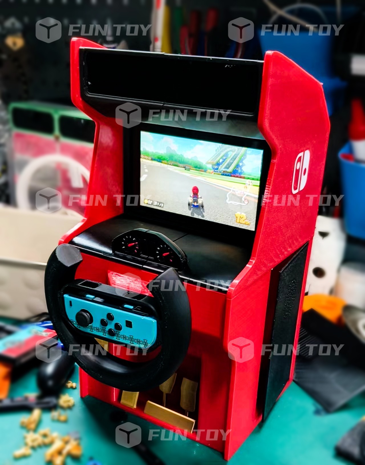 3d打印任天堂switch街机外壳 复古赛车街机游戏机支架底-Taobao