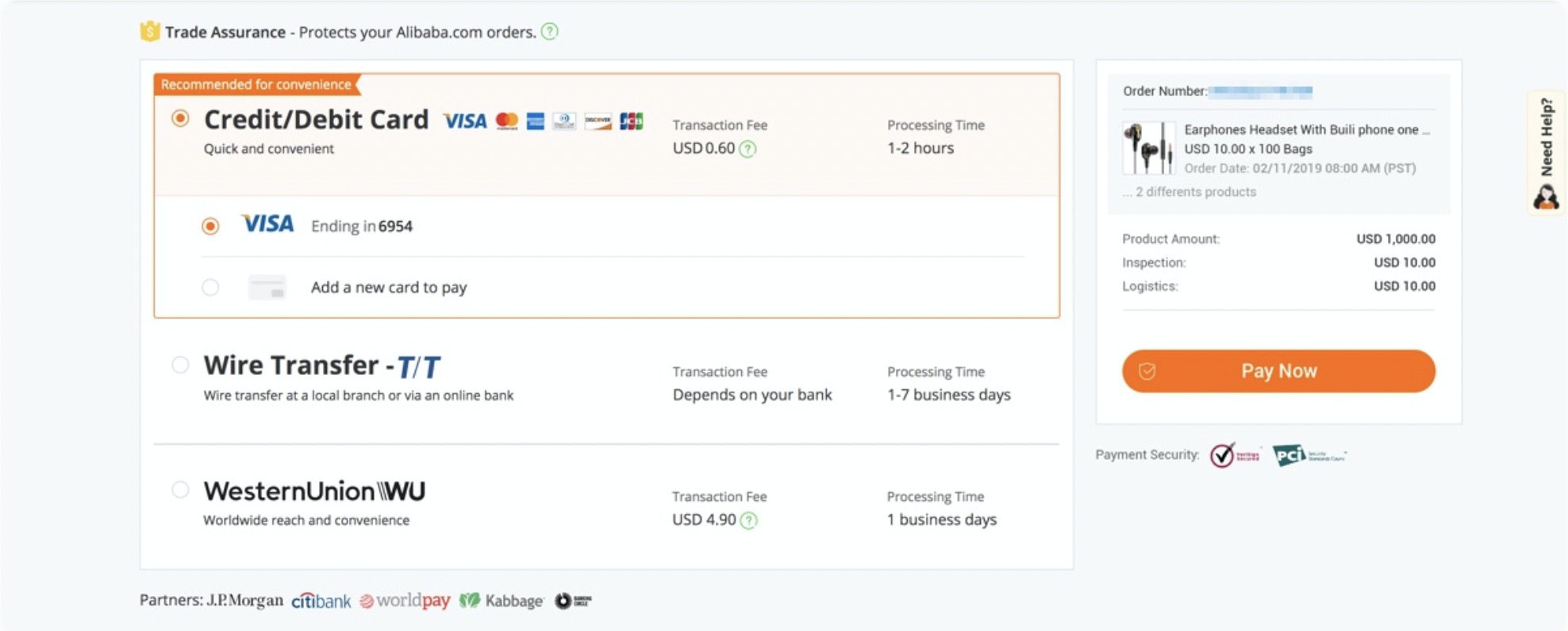 Knowledge Center - Trade Assurance Checkout