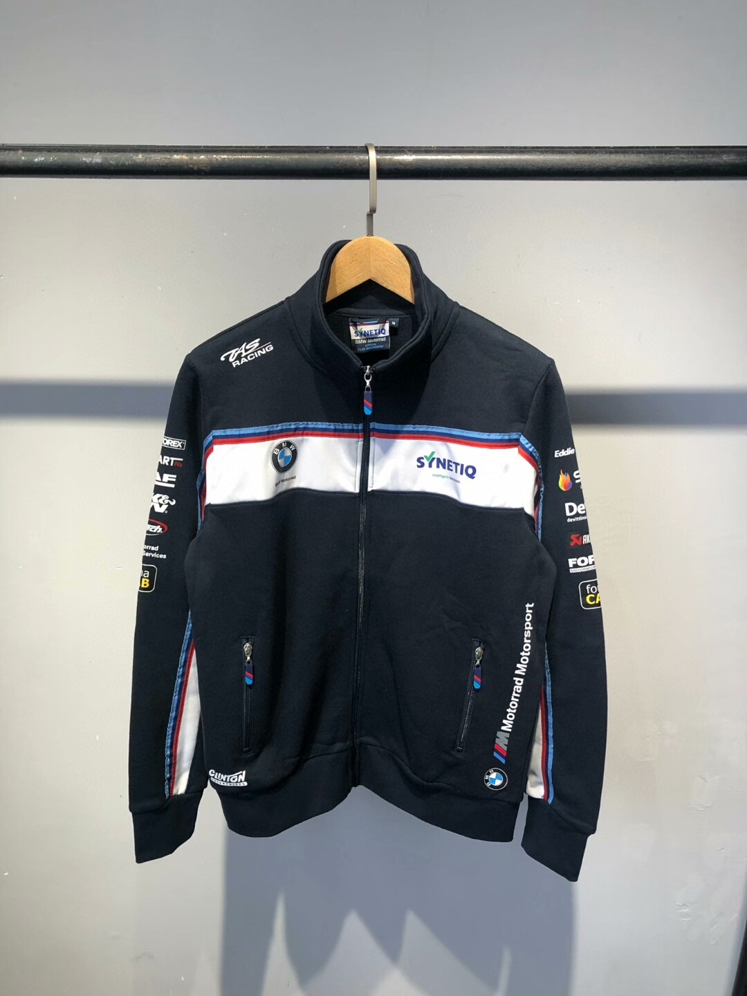 3276 BMW Moto BMW Factory Uniform Set up Ling Zipper Cycling Jacket!