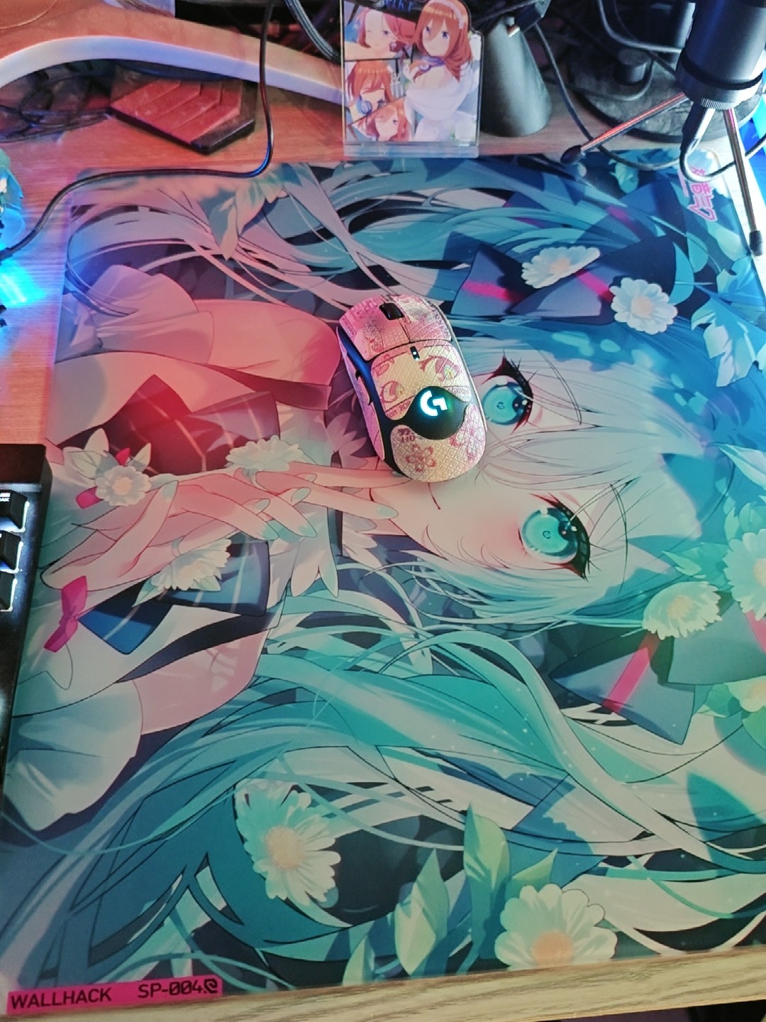 WALLHACK 4.0 初音miku日本限定款电竞钢化玻璃鼠标垫顺滑复刻版评价 - 淘宝网