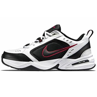Nike Air Monarch 4 white black-varsity red 轻质 编织 低帮