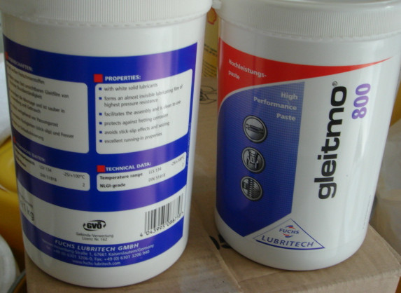 FUCHS LUBritech GLEITMO 800 White High Performance Grease Suzhou Wuxi ...