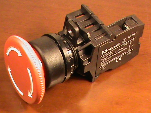 Muller Moeller Eaton EATON Emergency Stop Switch 1NC CE CCC A22-E. Stop ...