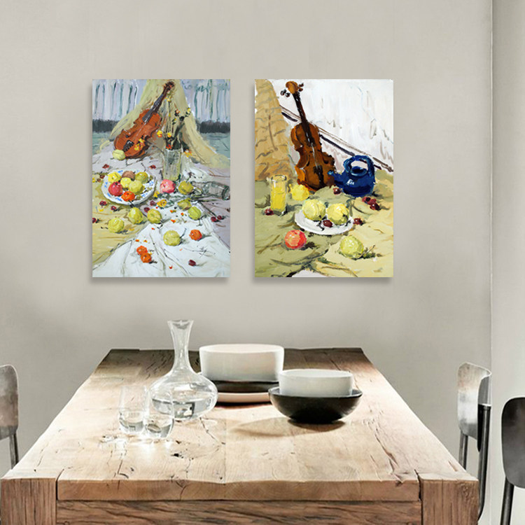 Купить Фреска Живопись гуашью скрипка современной гостиной декоративной ...
