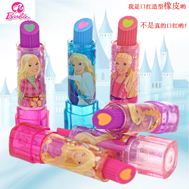 Купить Ластик с героями мультфильмов Барби Принцесса помада девушки ...