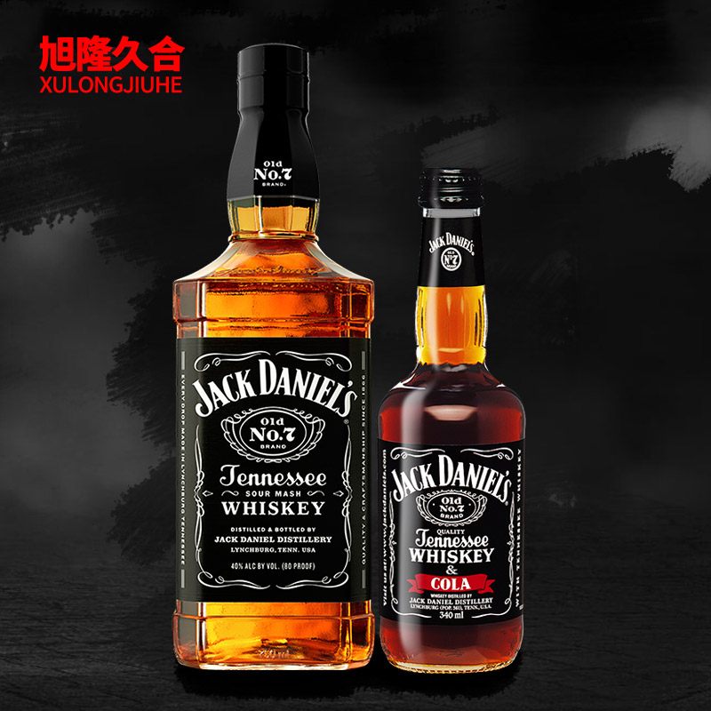 Купить Виски/виски 洋酒套餐 美国jack daniel's 杰克丹尼威士忌+杰克丹尼可乐配制酒 Daniels в ...