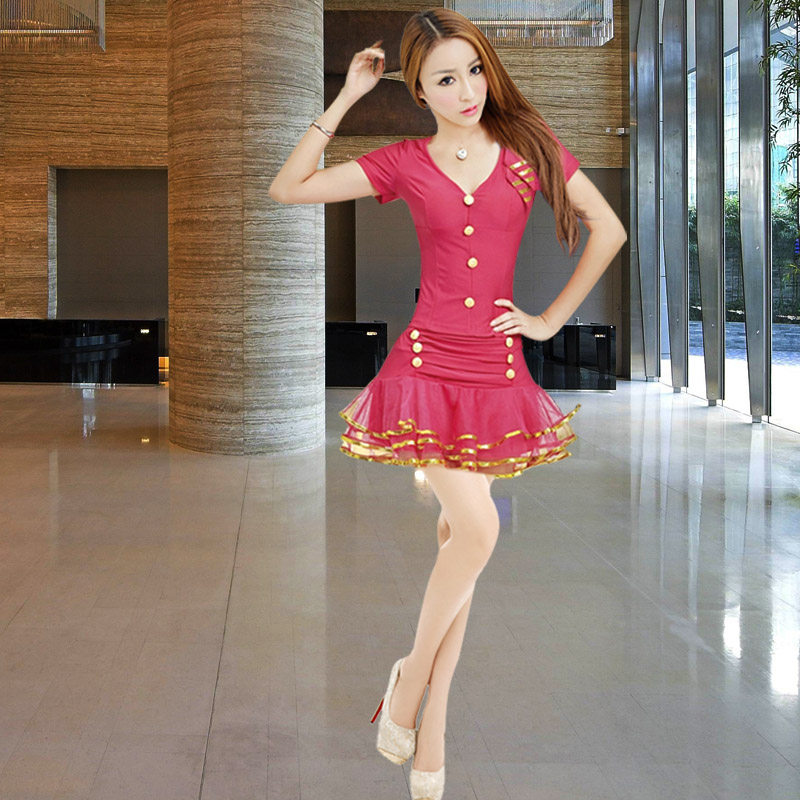 Купить Женское платье 新款夜场桑拿小姐洗浴技师工作服夜店女装蓬松性感修身显瘦连衣裙 Kui Yu 2542 в ...