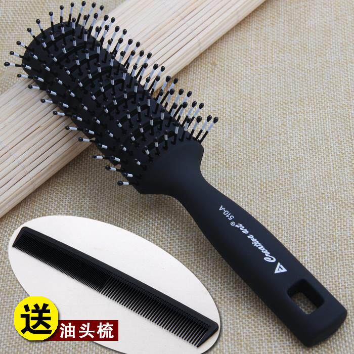 Men's hairstyle big back head styling comb blow fluffy round roll comb ...
