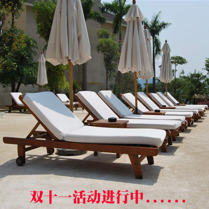 Купить пляжный лежак Специальный деревянный шезлонг, деревянная кровать ...