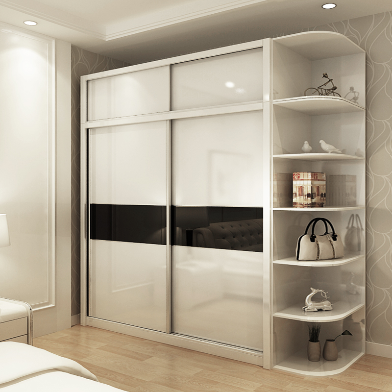 Купить Гардеробный шкаф Простой современный шкаф-купе спальня шкаф ...