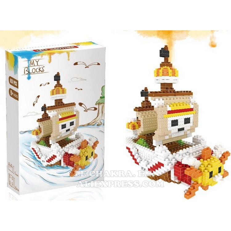 LELE BROTHER LELE BROTHER pirate ship One piece Qianyang small particle ...